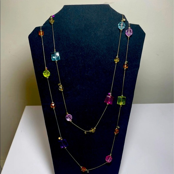 Express | Jewelry | Multi Colored Beaded Necklace | Poshmark